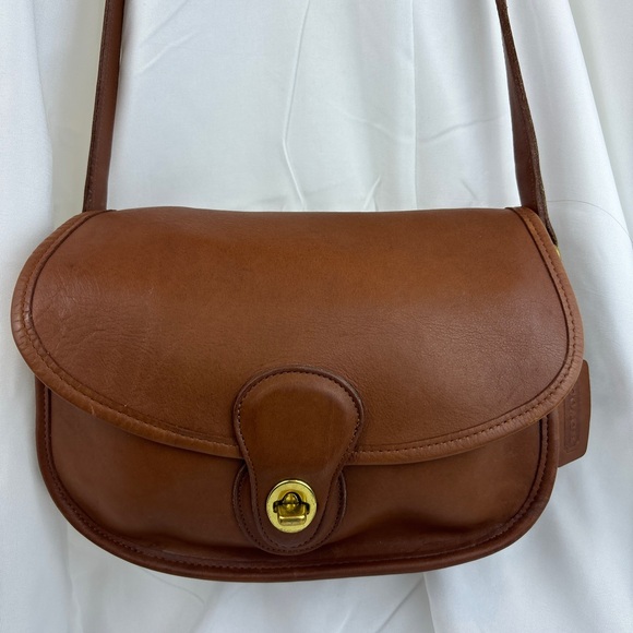 Coach | Bags | Coach Vintage English Tan Leather Prarie Satchel Bag ...